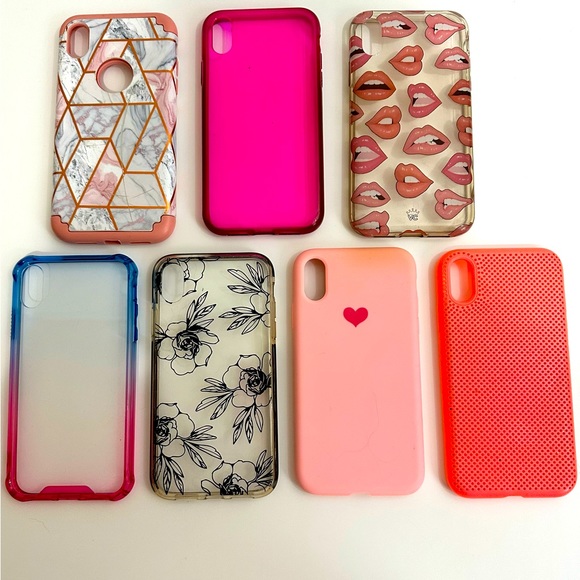 Velvet Caviar | Cell Phones & Accessories | 7 Piece Set Of Xr Iphone Cases Lips Neon Pinkvelvet ...